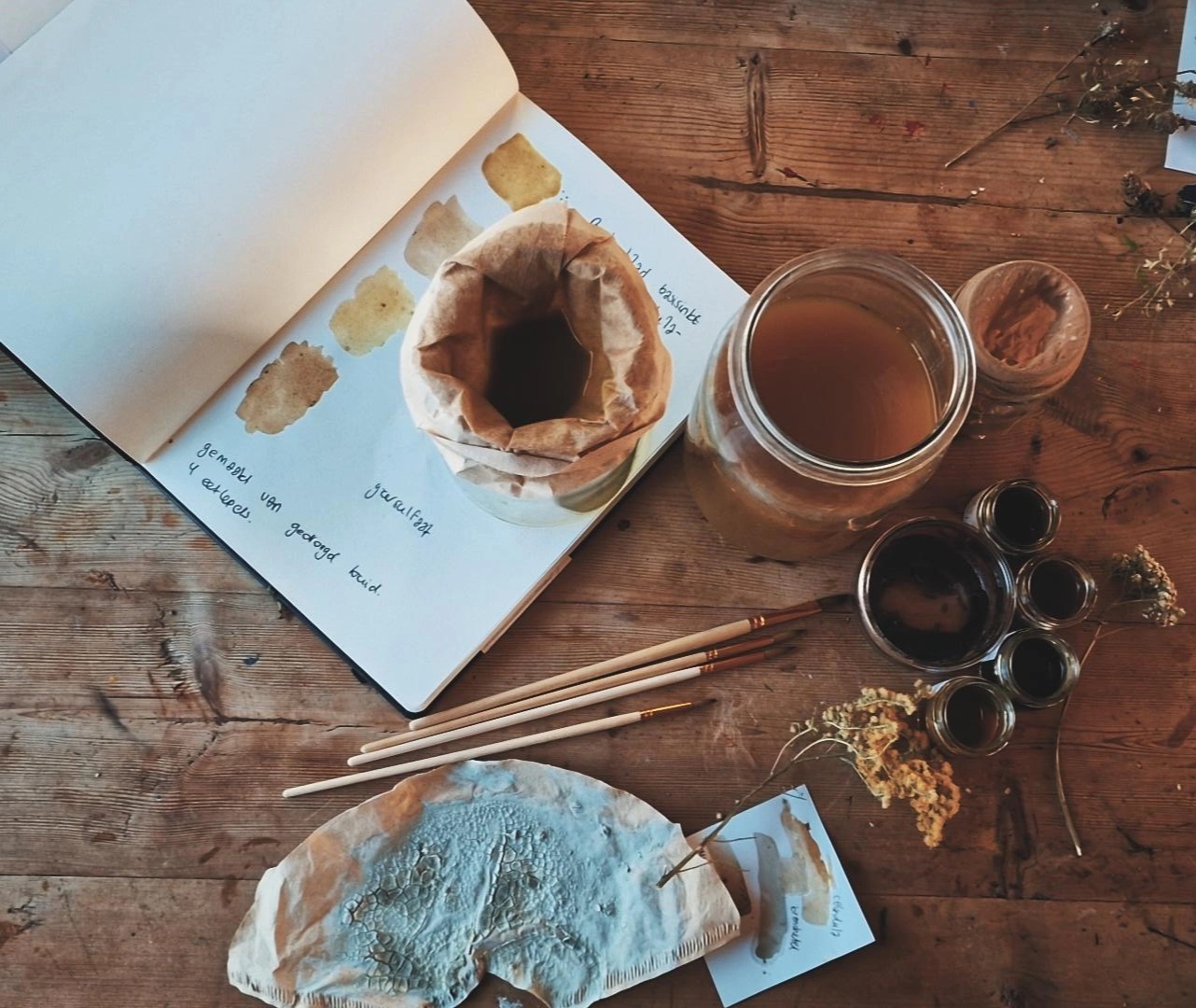 Wilde verf & inkt maken - De kracht van wilde kruiden en planten